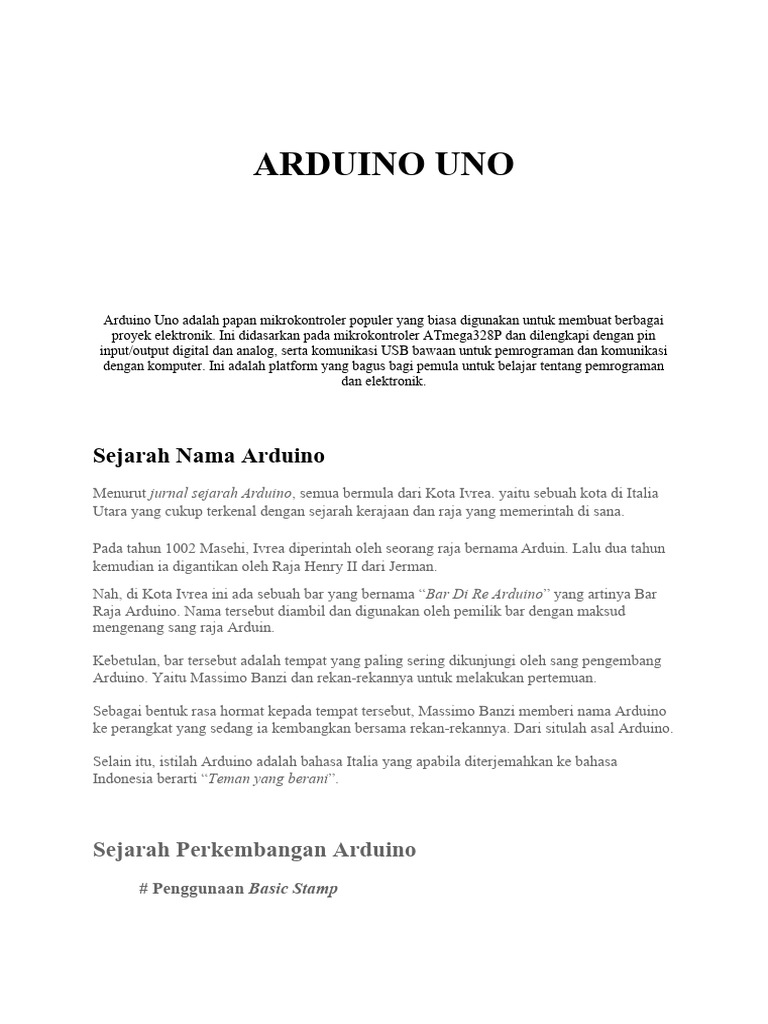 Arduino Uno | PDF