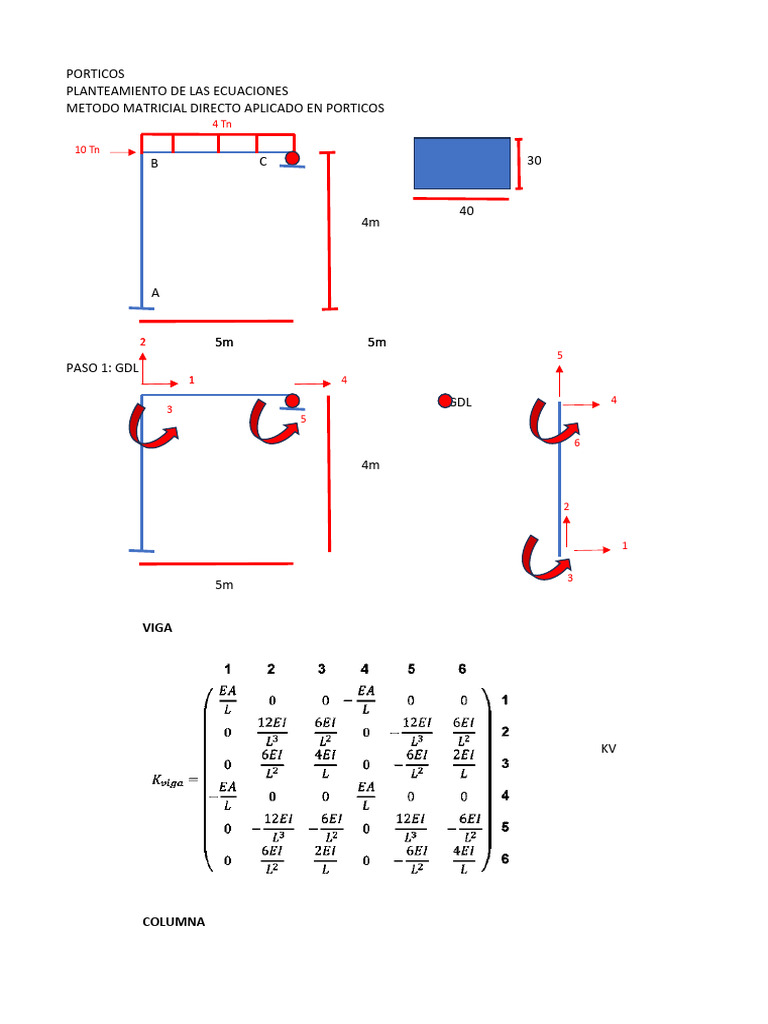 Ejercicio Viga - Columna | PDF