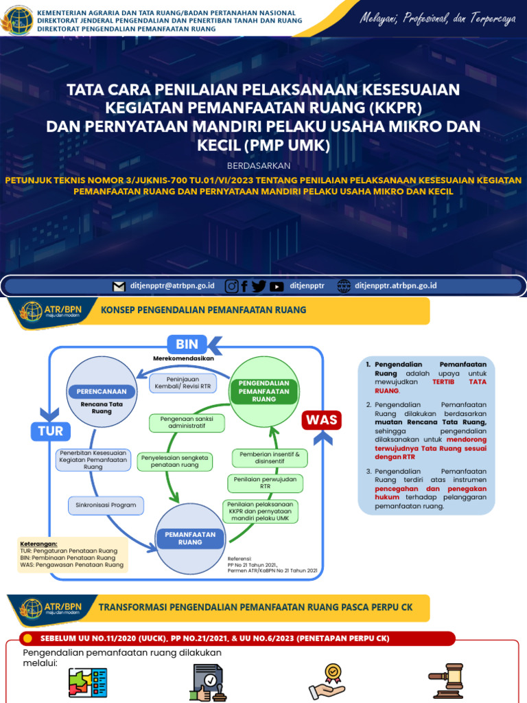 Materi Sosialisasi Juknis Penilaian Lak KKPR | PDF