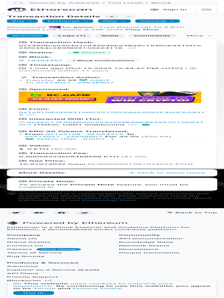 Ethereum Transaction Hash Txhash Details Etherscan Pdf Computing 3136