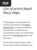 Bfpo Indicator List | PDF | Royal Air Force | Ships Of The United Kingdom
