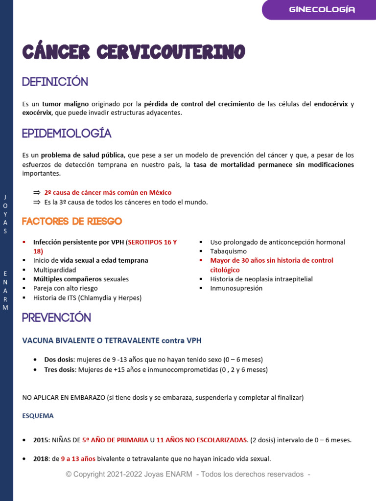 15. Cáncer Cervicouterino | PDF | Cáncer de cuello uterino | Cáncer