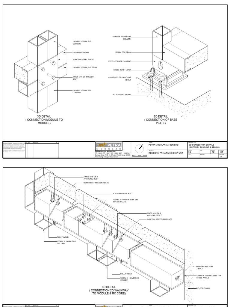 3d - Connection Detail | PDF