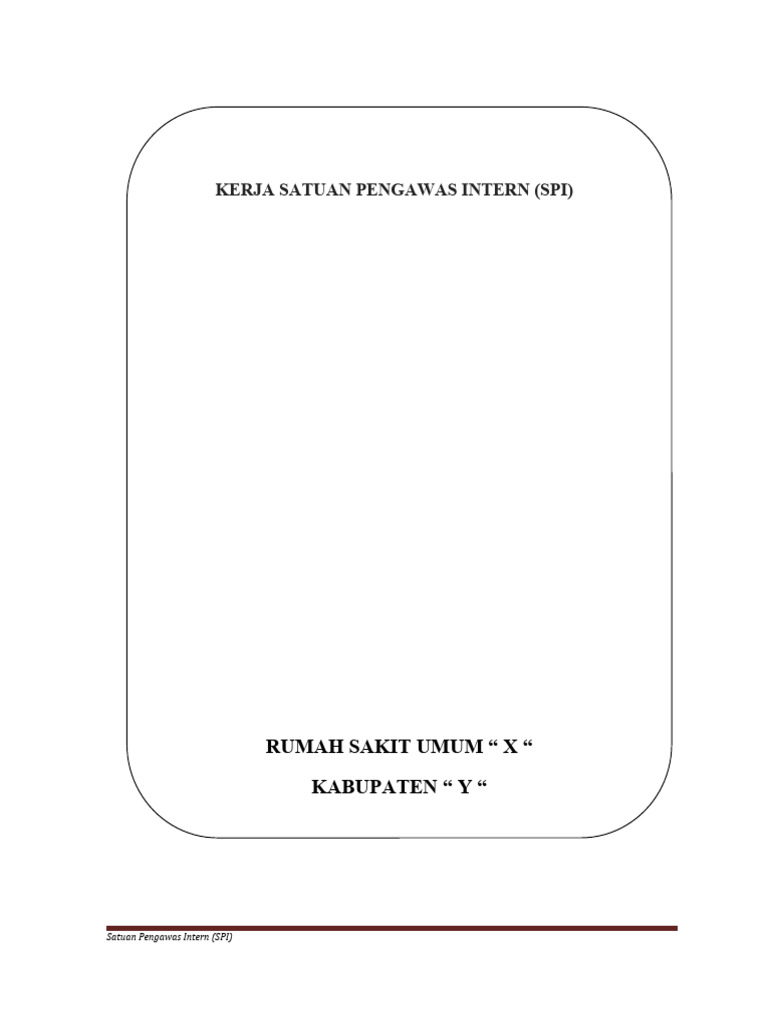 06.02 Spi - Disi Contoh Program Kerja Spi | PDF