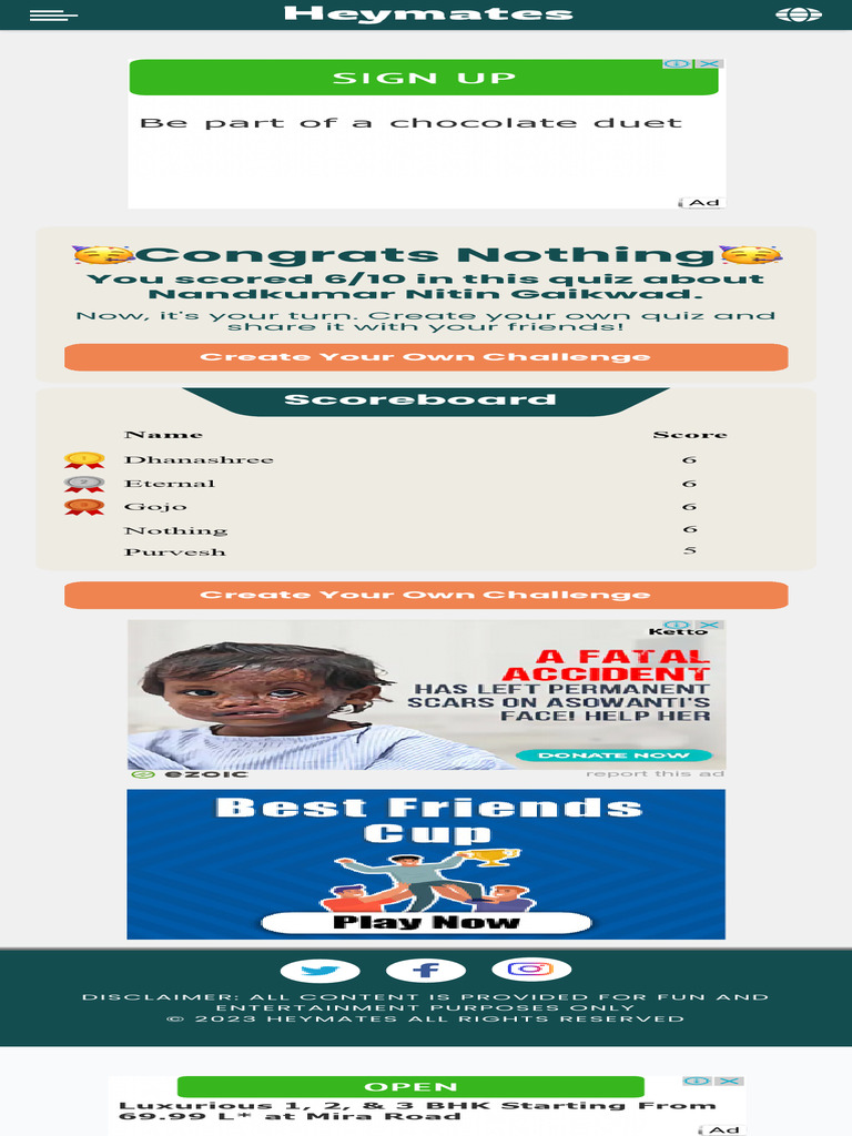 Best Friendship Award | PDF