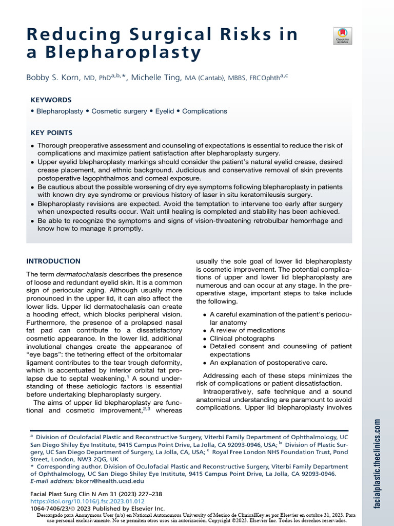 Reducing Surgical Risks in | PDF | Surgery | Wound