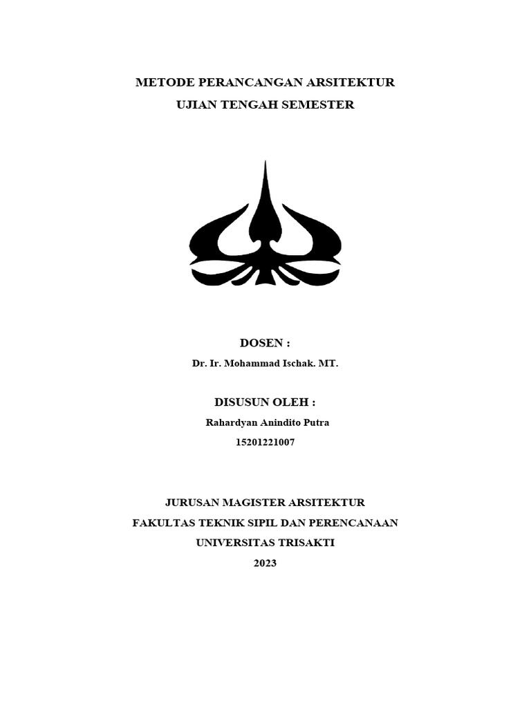 Metode Perancangan Arsitektur 2023 | PDF | Seni