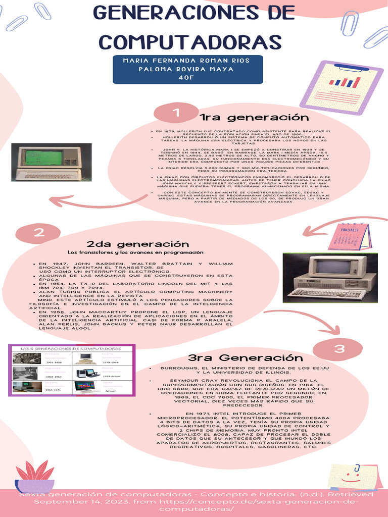 Generaciones de Computadoras | PDF | Intel | Microprocesador