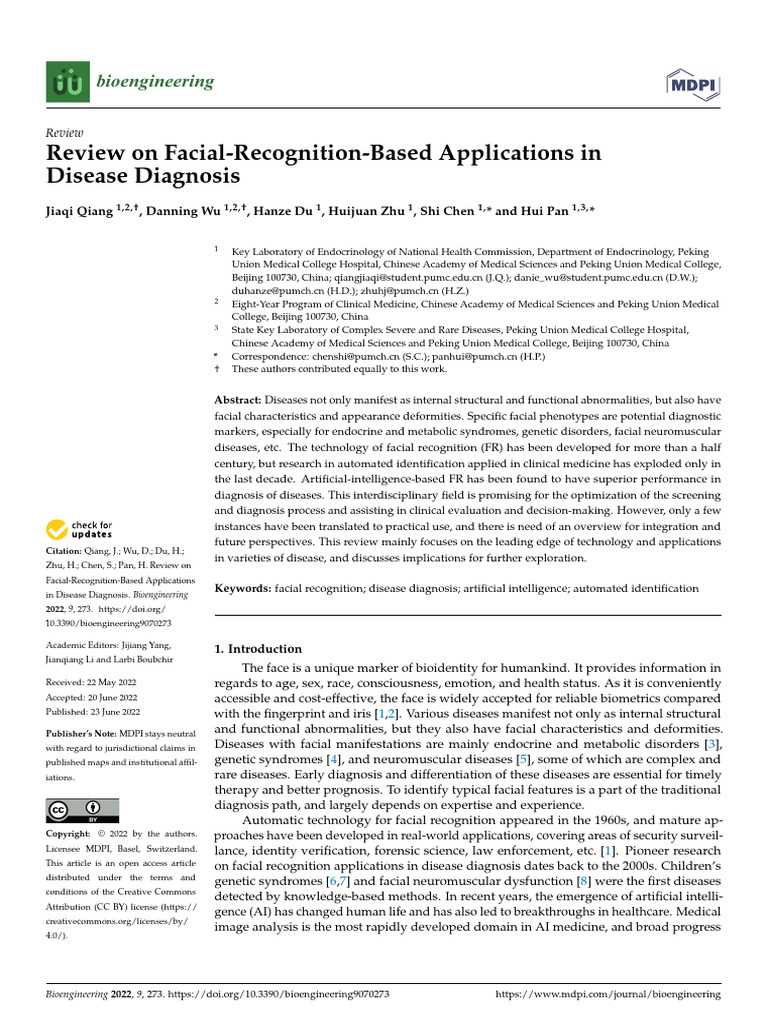 Bioengineering 09 00273 | PDF | Science & Mathematics | Computers