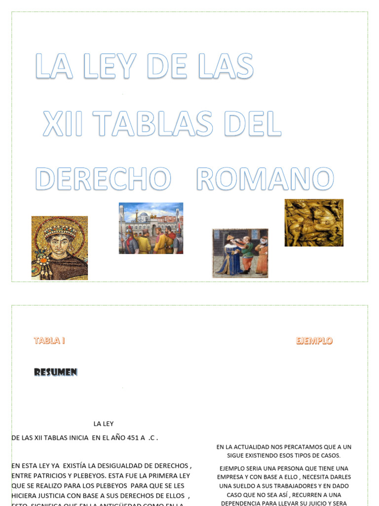 LA LEY DE LAS 12 TABLAS roma | PDF | Propiedad | Herencia