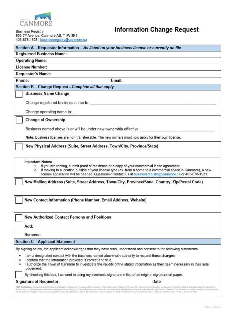 Change Request Form | PDF