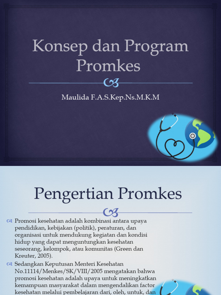 Konsep Dan Program Promkes.1 | PDF