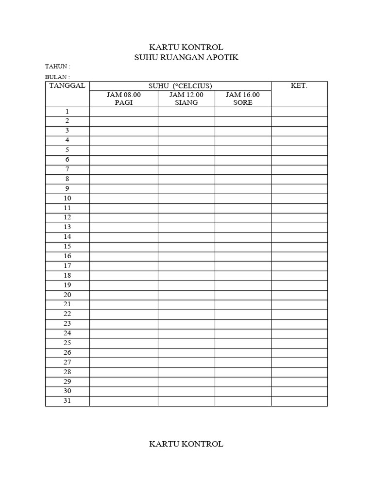 Kartu Kontrol Suhu Ruangan | PDF