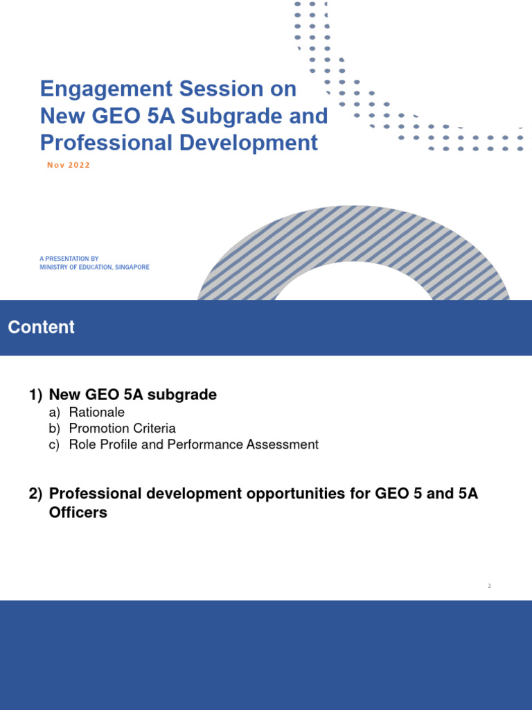 Engagement Session On New GEO 5A Subgrade and Professional Development | PDF