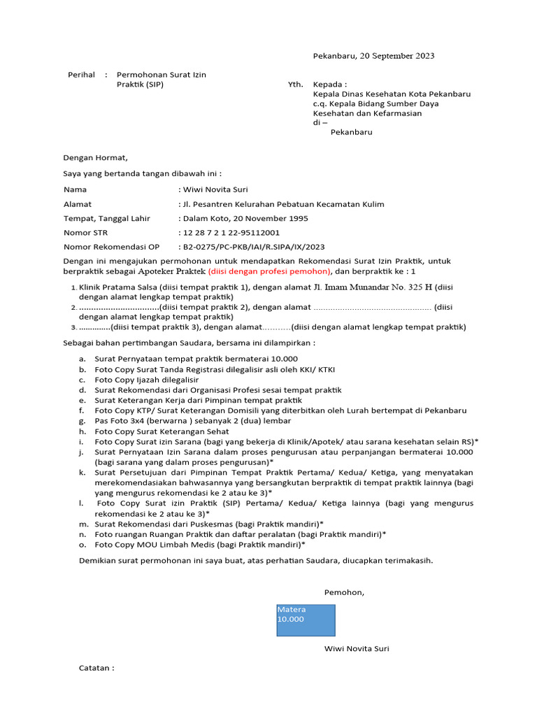 Klinik Pratama Salsa KAK WIWI | PDF