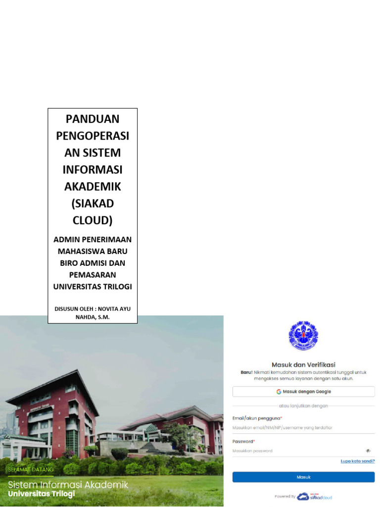 Panduan CloudSiakad Admin PMB | PDF
