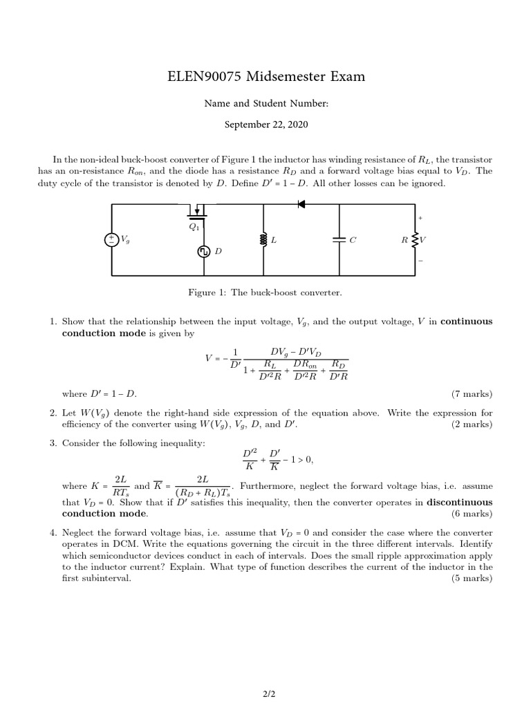 MSE 2020 With Solution | PDF | Physical Quantities | Computer Engineering