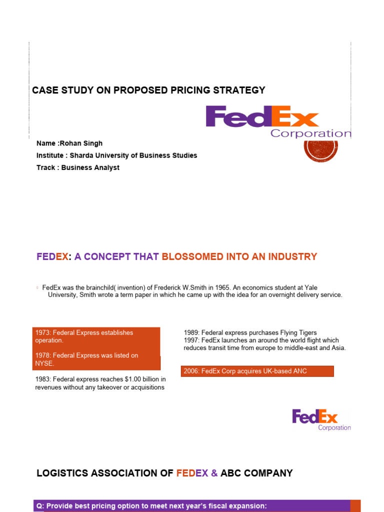 Fedex Case Report | PDF