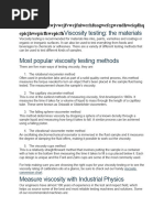 B4 Viscosity Cup Specifications and Use | PDF