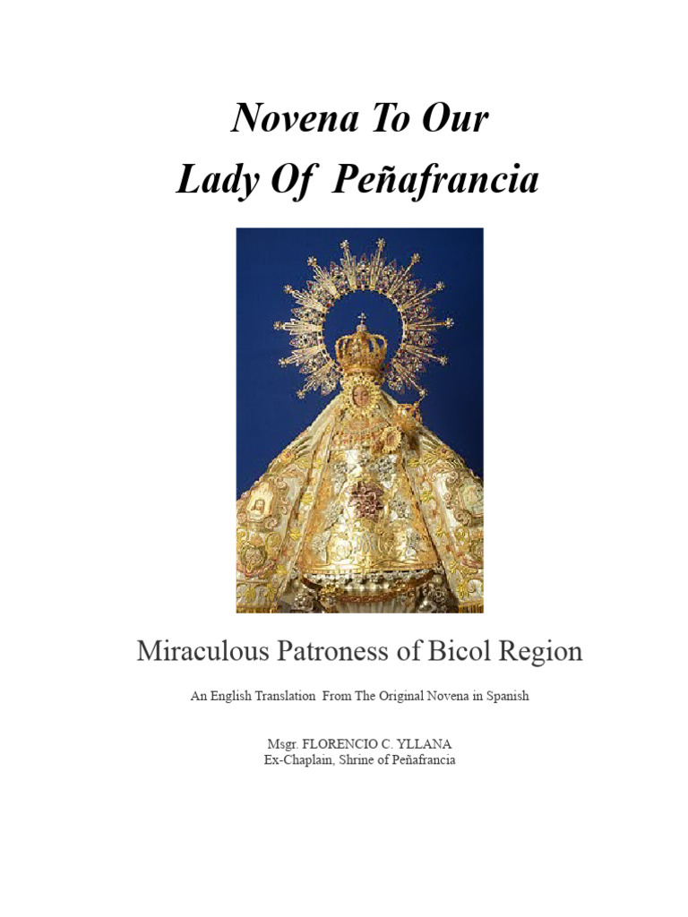 Novena To Our Lady of Peñafrancia | PDF | Christian Worship And Liturgy | Theology
