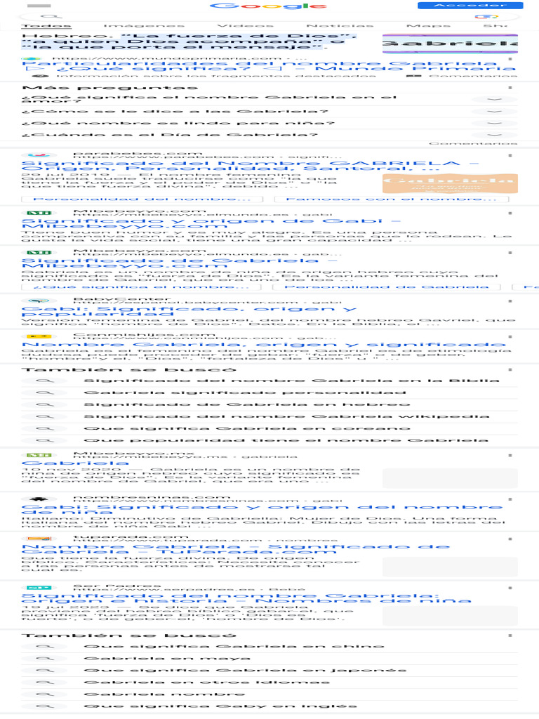 Que Significa Gabi - Buscar Con Google | PDF | Gabriel