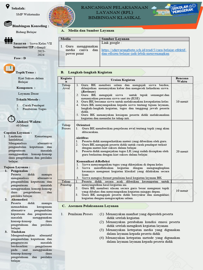 RPL Kiat Sukses Dalam Belajar | PDF | Karier & Perkembangan | Bisnis