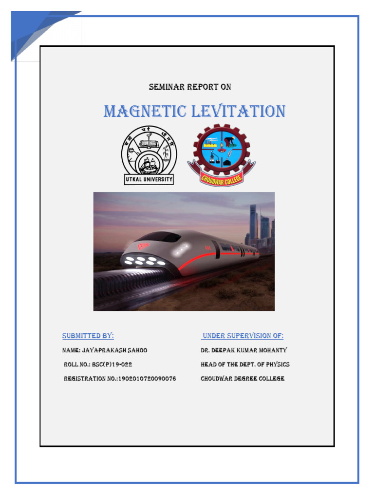 Project Paper Maglev Final | PDF | Electric Motor | Train