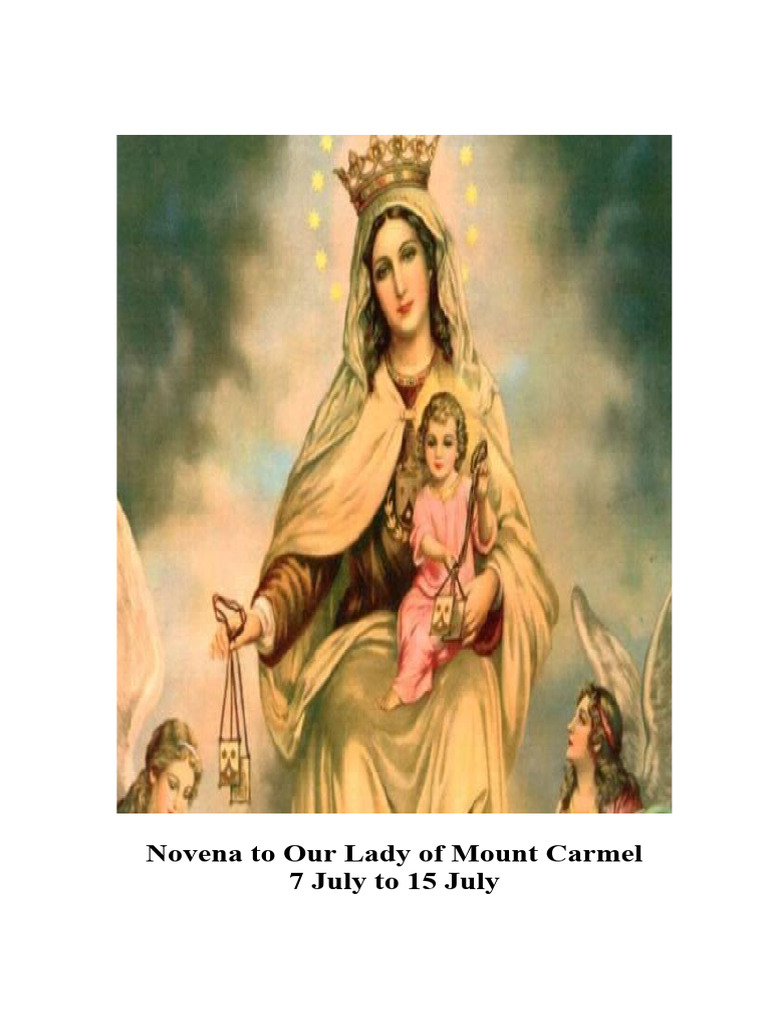 Novena To Our Lady of Mount Carmel 1 | PDF | Mary, Mother Of Jesus | Heaven