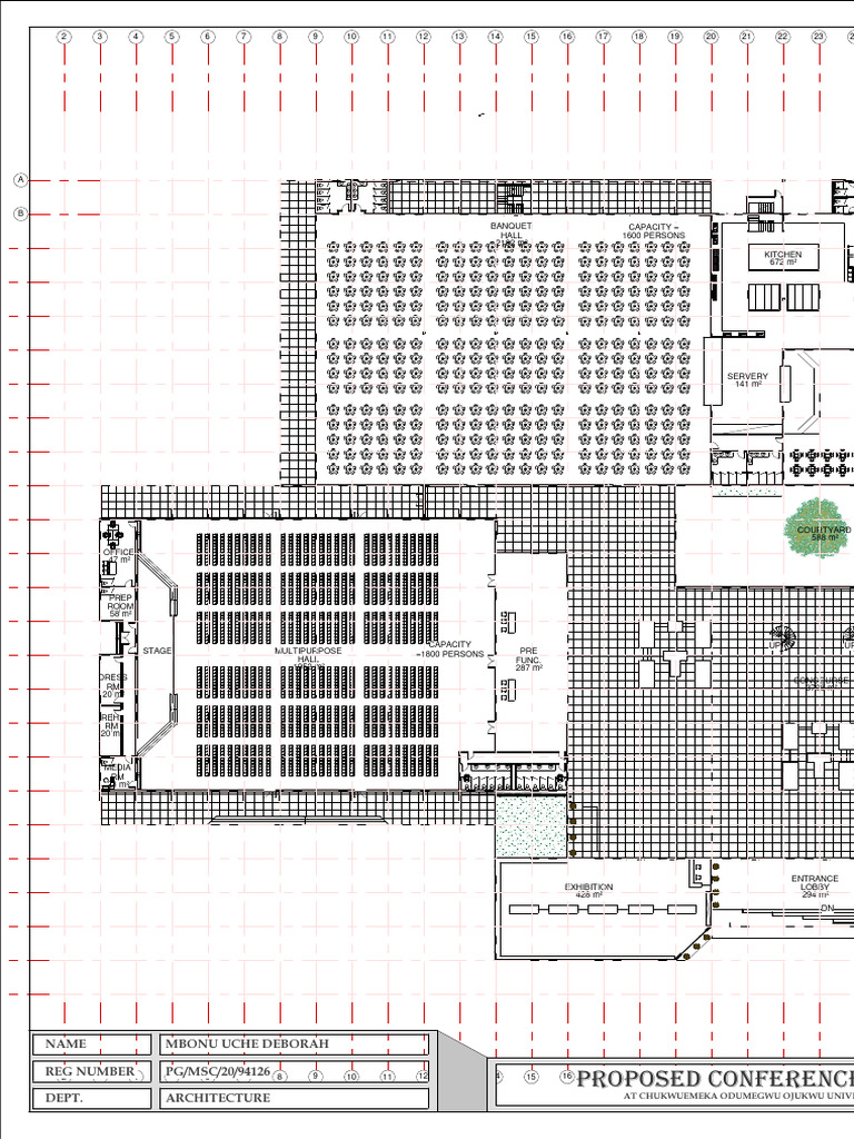 Convention Center Floor Plan Design | PDF