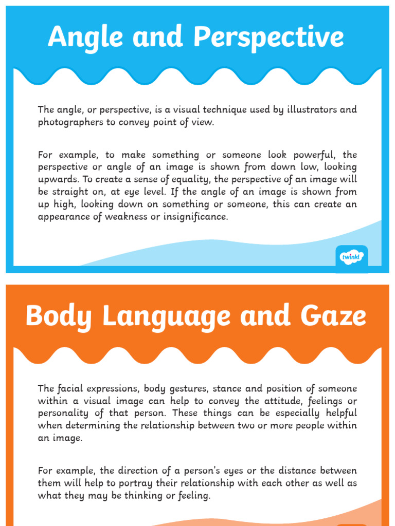 Visual-Techniques-Display-Posters-For-Visual-Literacy From Twinkl | PDF