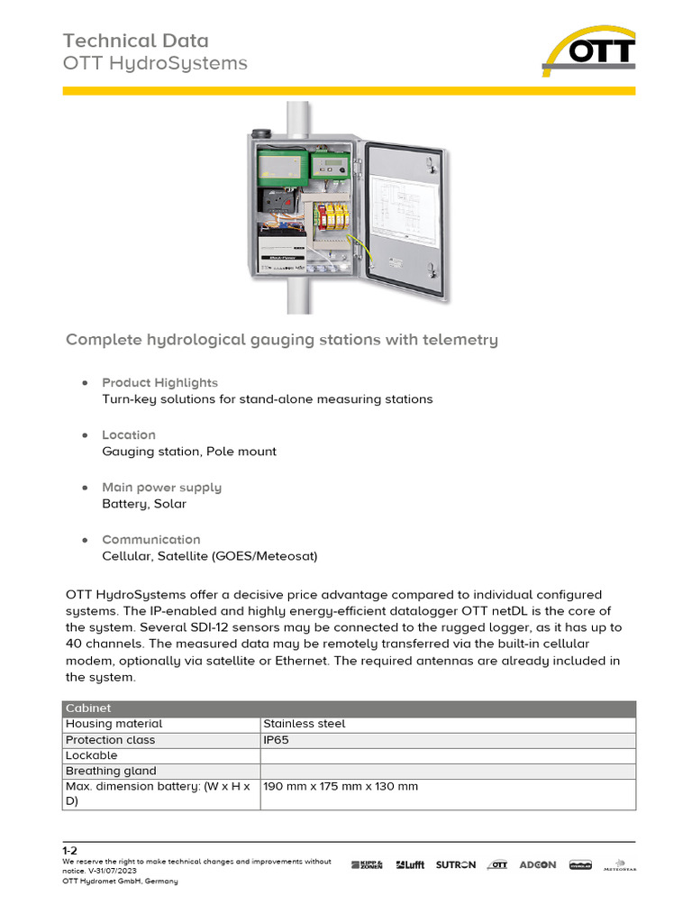 Ott OTT HydroSystems | PDF | Power Supply | Computer Engineering