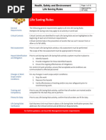 10 Life Saving Rules | PDF | Occupational Safety And Health | Driving