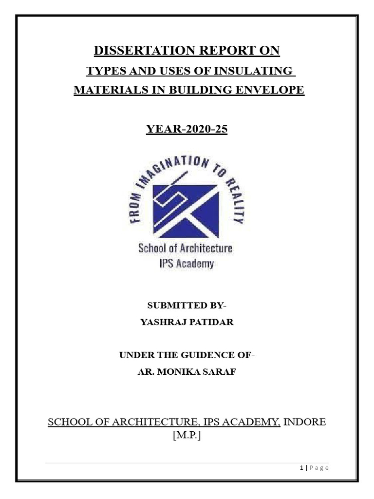 Dissertation - Insulating Materials | PDF | Building Insulation | Thermal Insulation