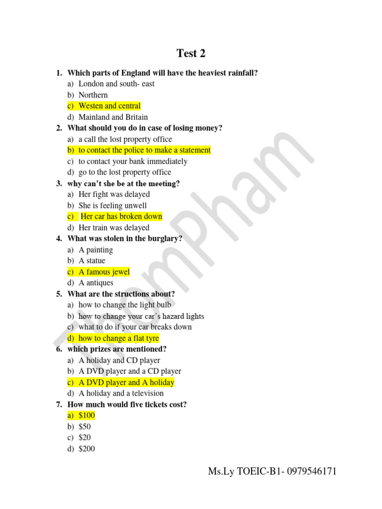 Test 2 Transcript | PDF