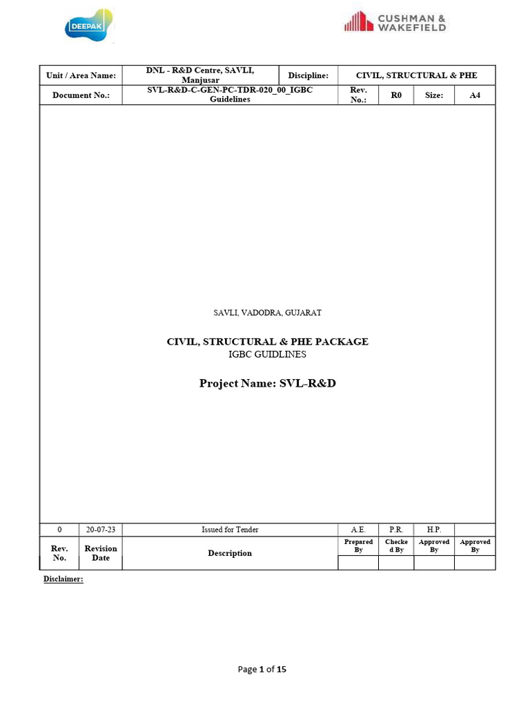 IGBC Rules & Regulations - DNL R&D Centre | PDF