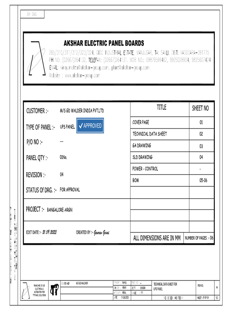 Ups Panel Approved Download Free Pdf Fuse Electrical Mains