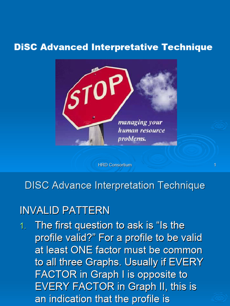 5-DISC Advance Interpretation Technique | PDF | Stress (Biology ...