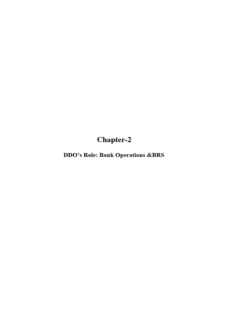 DDO Banking Operations & Reconciliation | PDF | Banks | Cheque