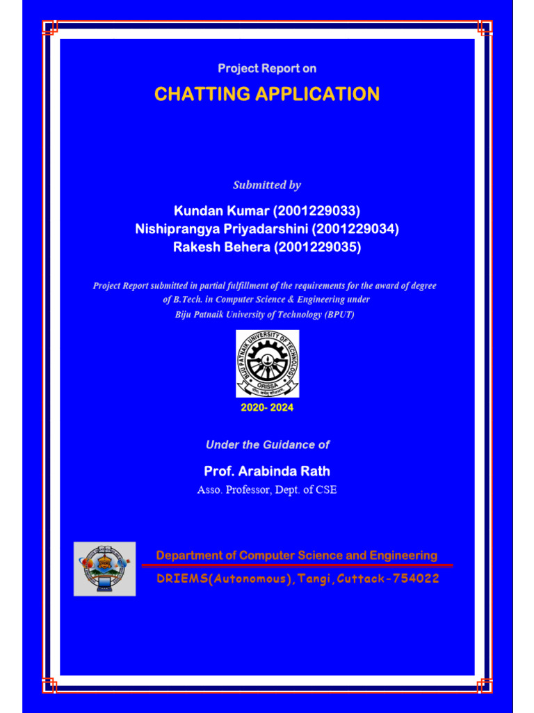 Chat App Report | PDF | Android (Operating System) | Software Development Kit