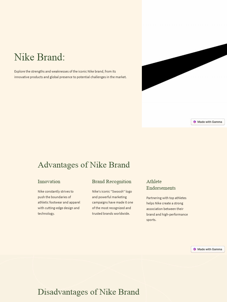 Nike Brand Strengths and Challenges | PDF | Art
