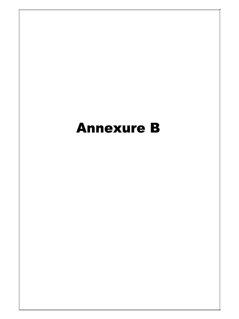 Annexure B | PDF