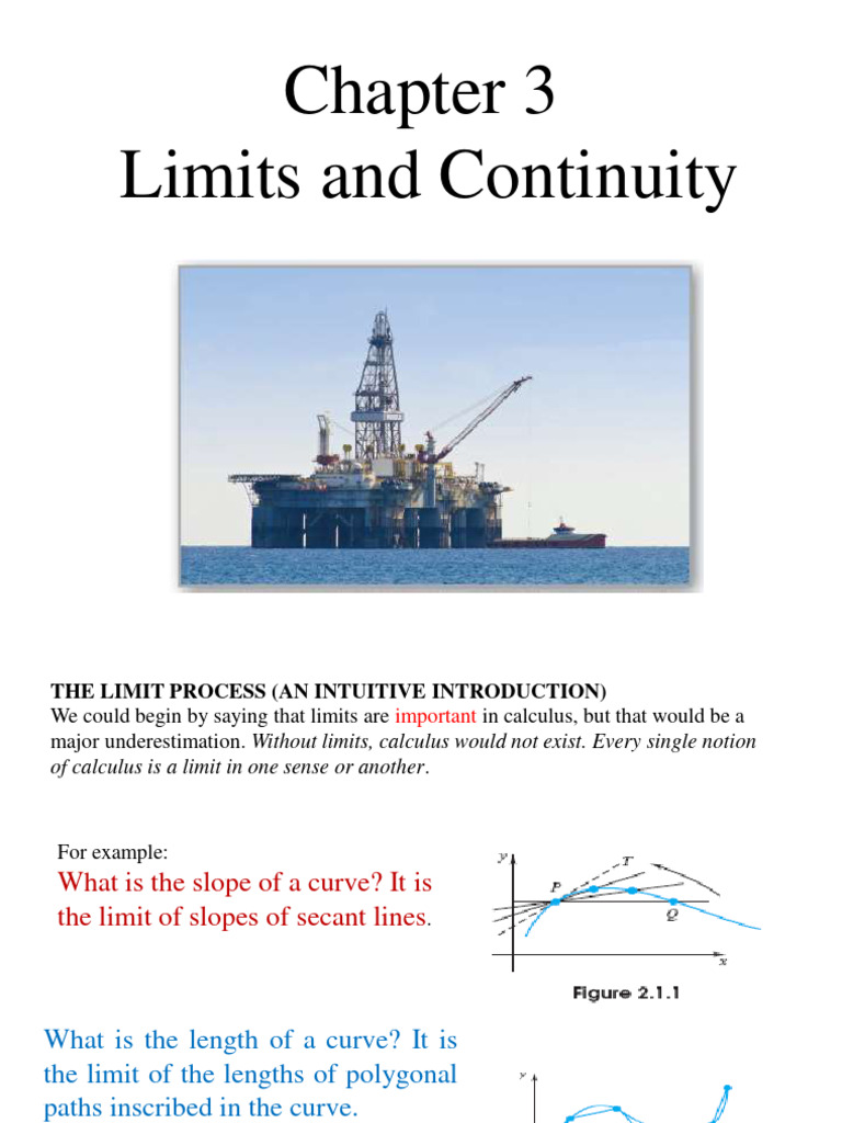 CH - 3 Limits and Continuity | PDF | Continuous Function | Limit (Mathematics)