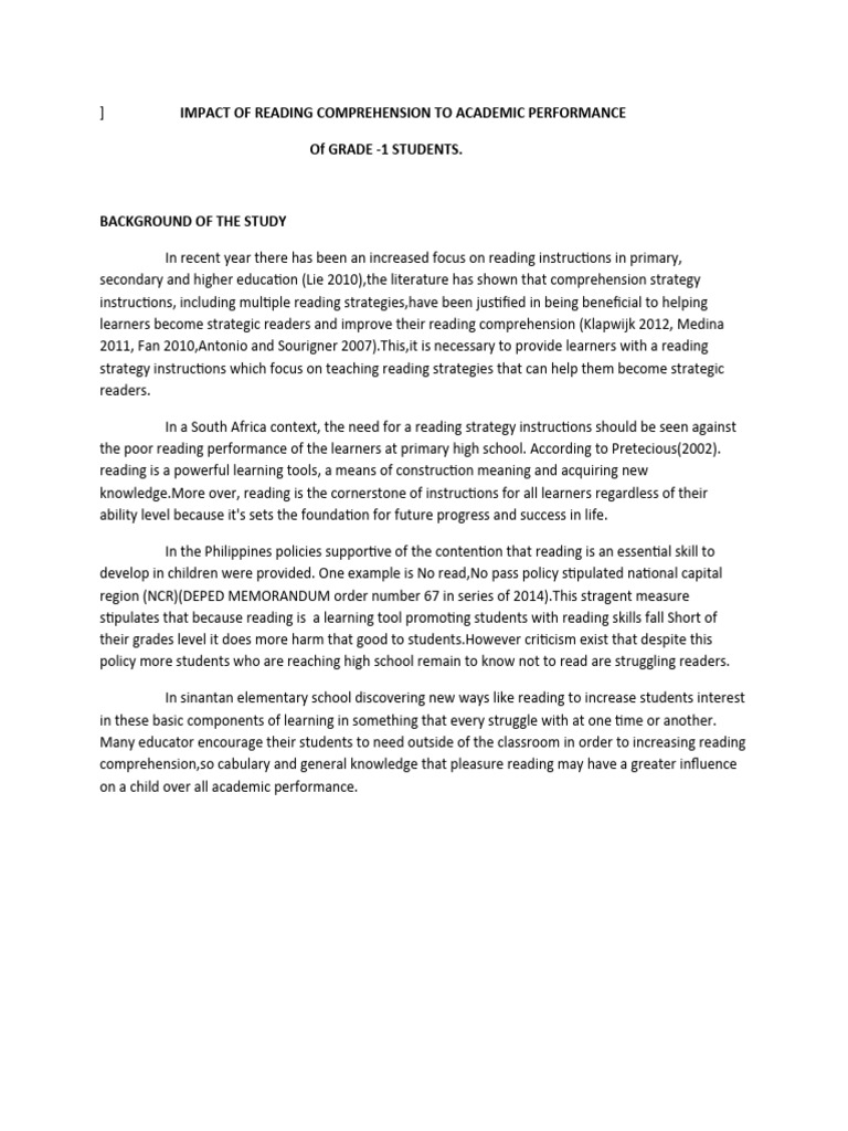 Rochelle Practical Research | PDF | Reading Comprehension | Learning