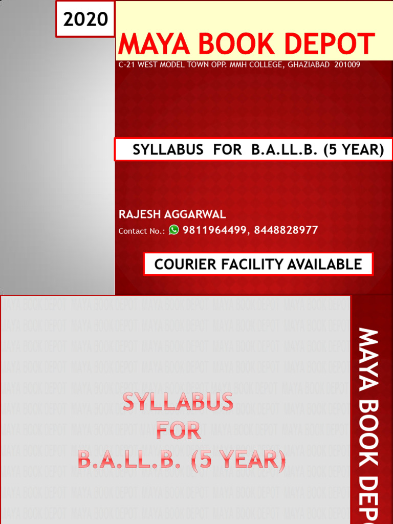 Ballb Syllabus | Download Free PDF | Tort | Alternative Dispute Resolution