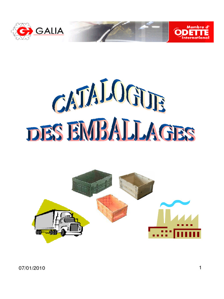 Catalogue des Emballages Galia C40 | PDF | Transport de marchandises ...
