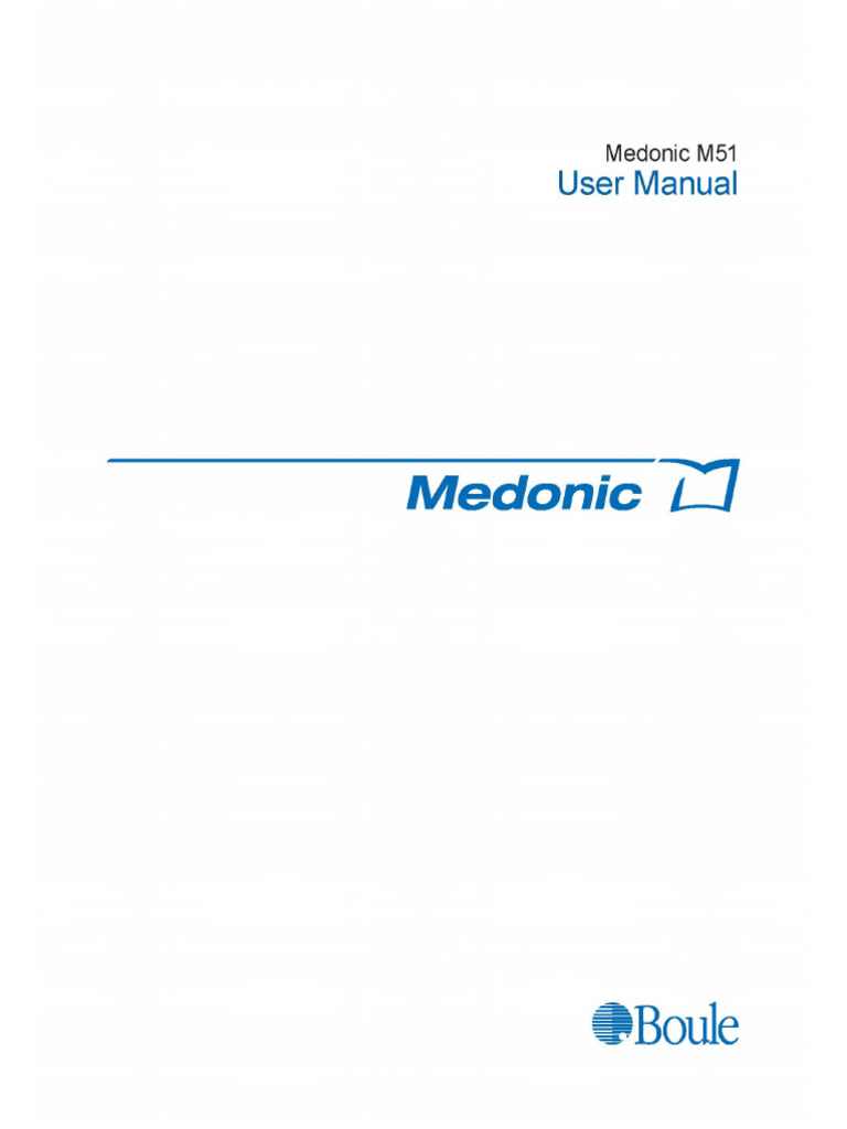 Medonic M51 User Manual | PDF | Ventilation (Architecture) | Laboratories