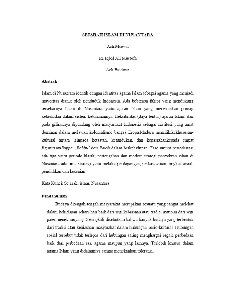 Islam Nusantara | PDF