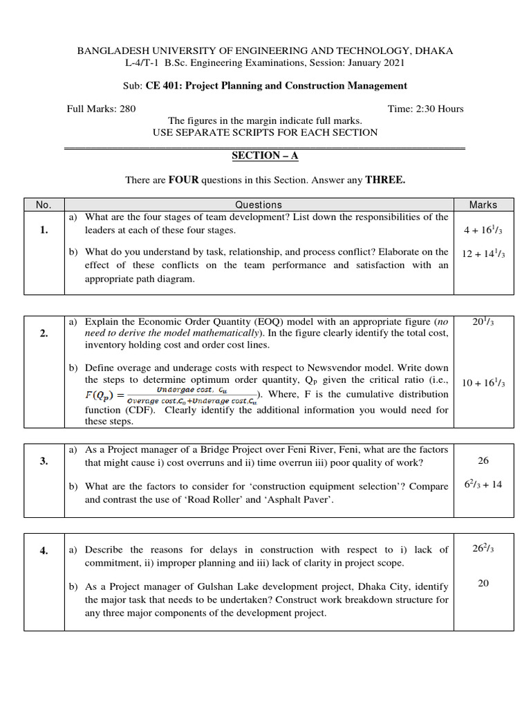 Project Planning & Management Exam Guide | PDF | Interest | Business