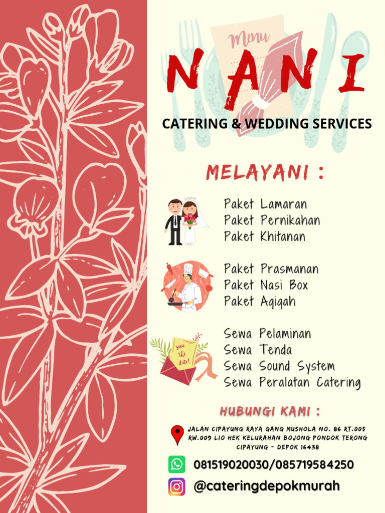 BROSUR_NANI CATERING | PDF | Fast Food | East Asian Cuisine