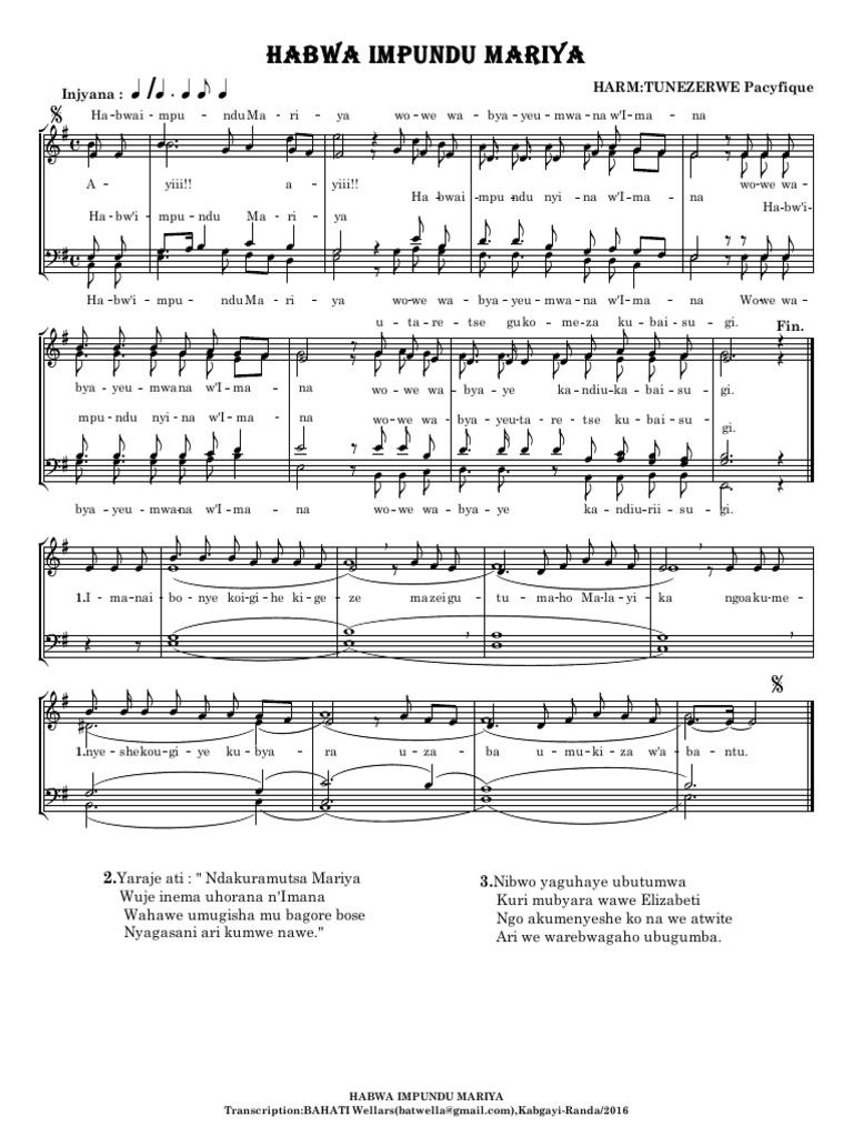 Habwa Impundu Mariya | PDF